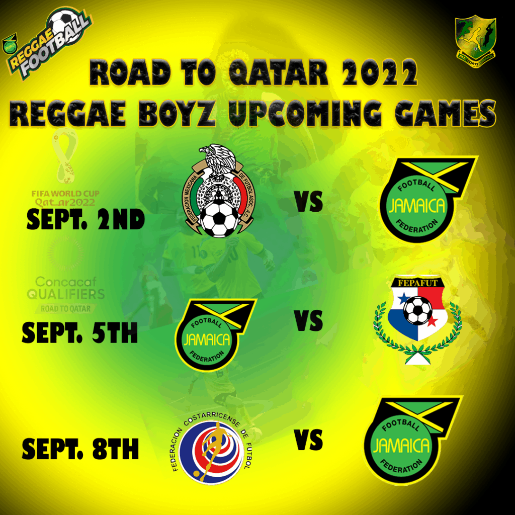 Reggae Boyz World Cup Qualifier Schedule-September - All Sports Jamaica